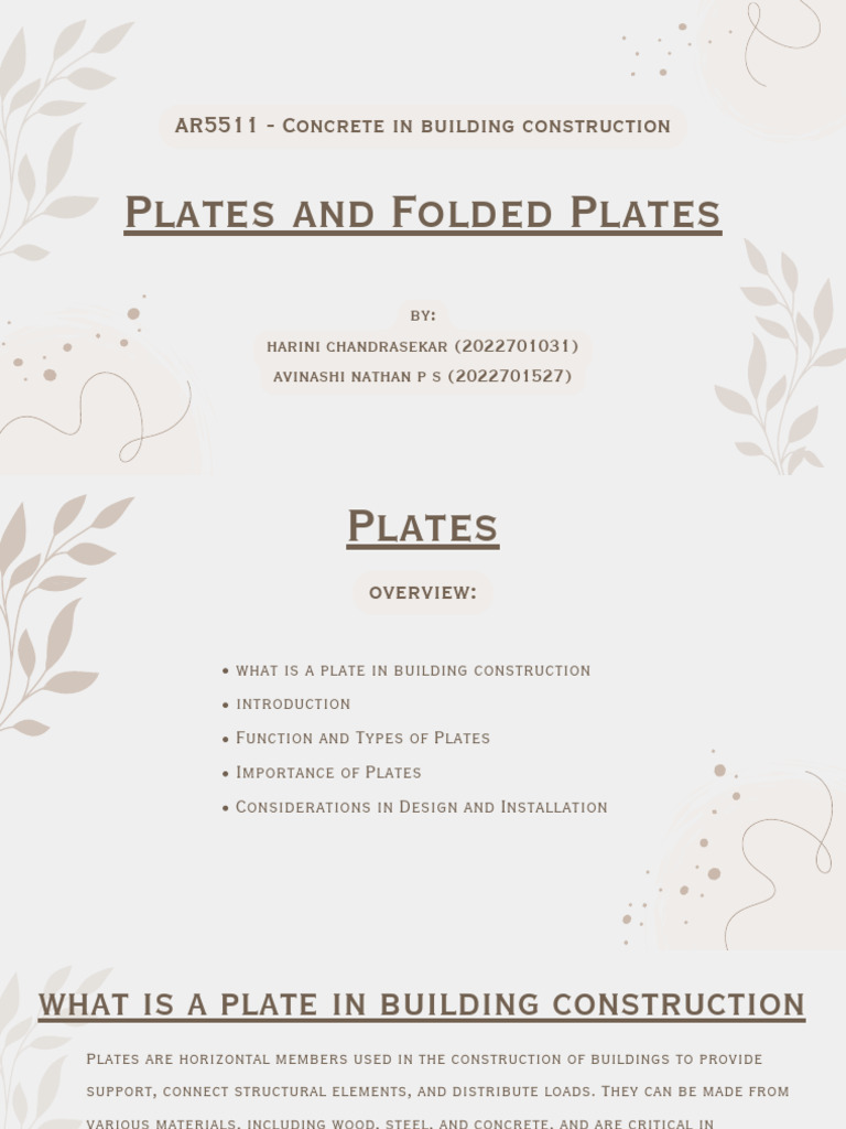 BC - Plates and Folded Plates | PDF | Structural Steel | Wall