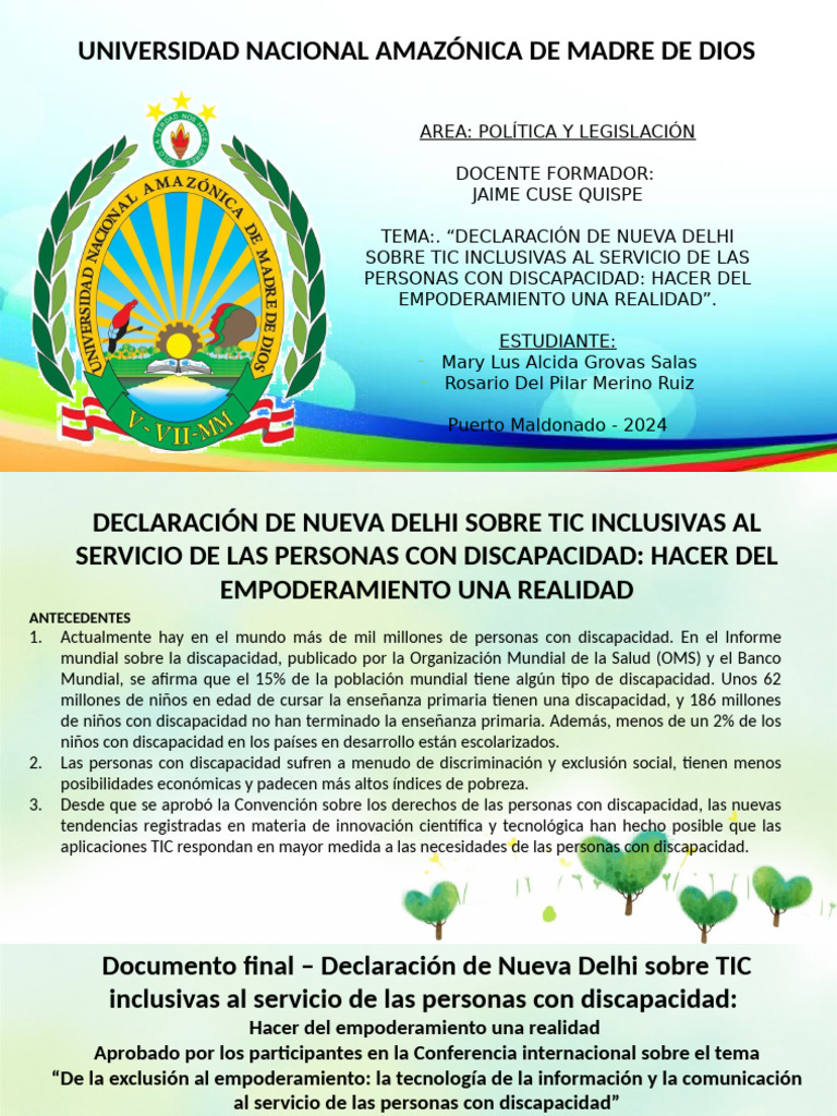 Estimulacion Temprana | PDF | Invalidez | Accesibilidad