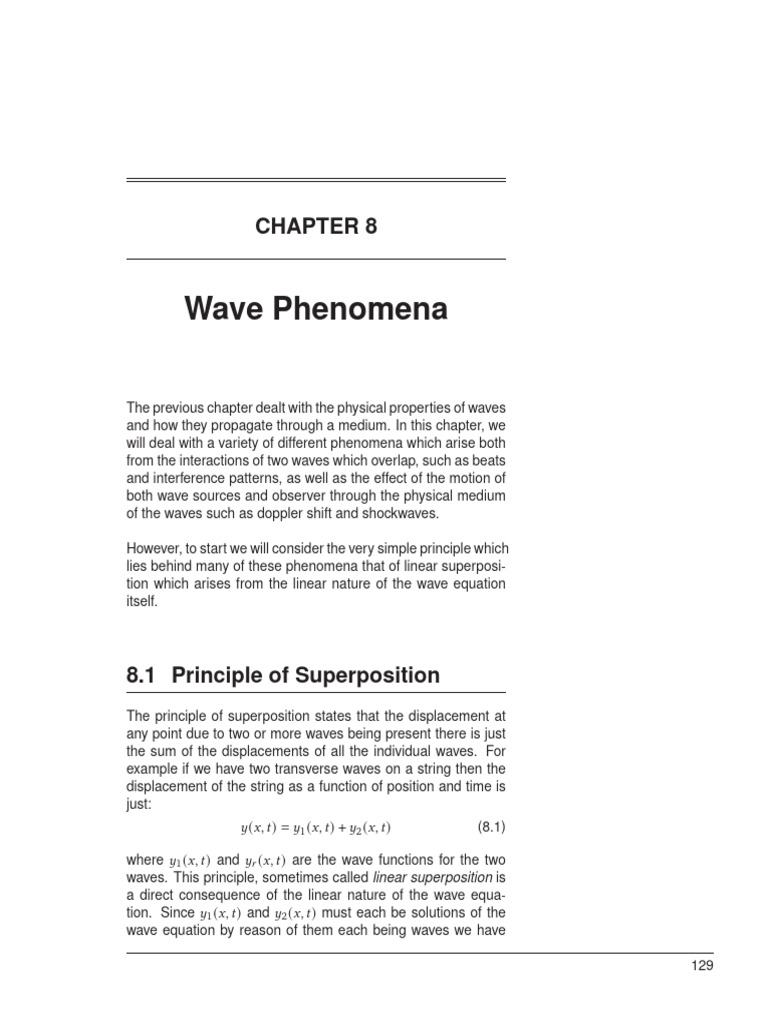 Ch08 Wave Phenomena | PDF | Waves | Doppler Effect