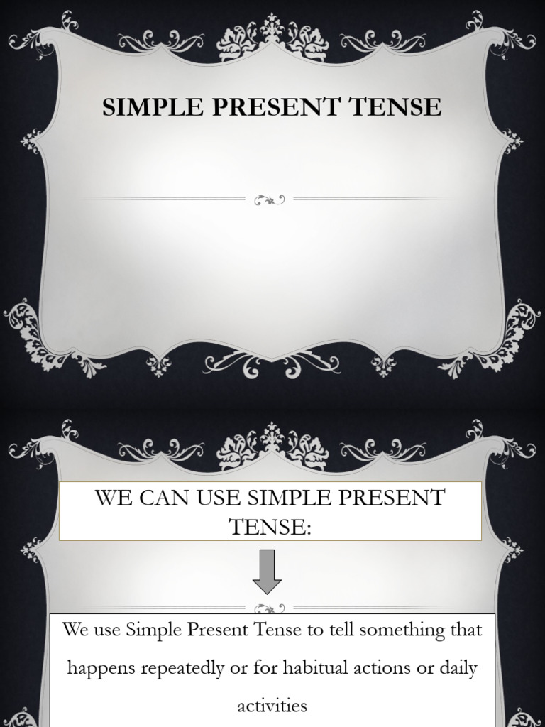 Simple Present Tense (1).Pptx | PDF | Languages | Foreign Language Studies