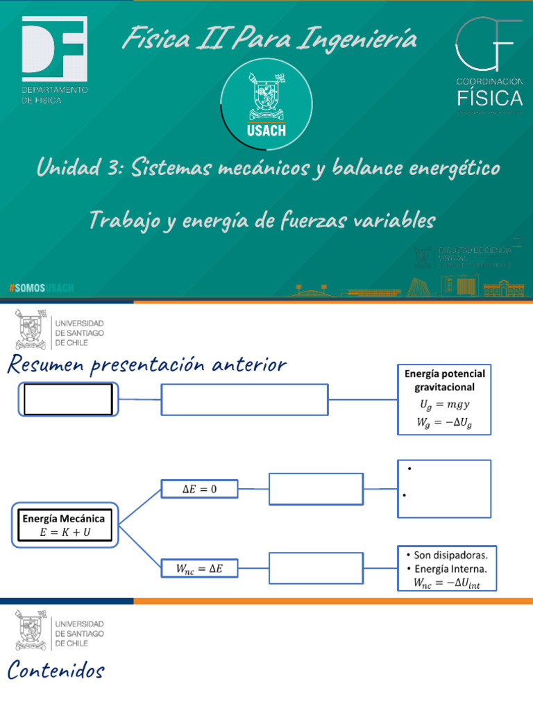09 Trabajo y Energía de Fuerzas Variables | PDF | Energía potencial ...