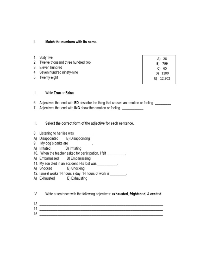 Eng Test Level 9 | PDF