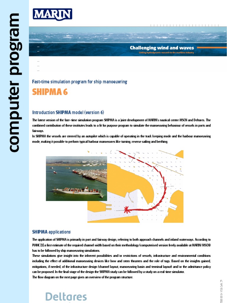 SHIPMA Deltares Marin | PDF | Simulation | Ships