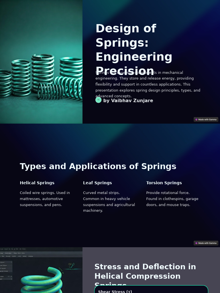 Design of Springs Engineering Precision | PDF | Strength Of Materials ...