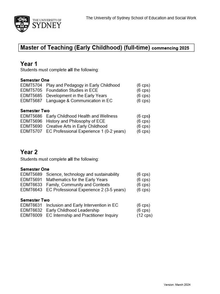 2025 Mteach Ec Course Structure | PDF | Liberal Arts Education