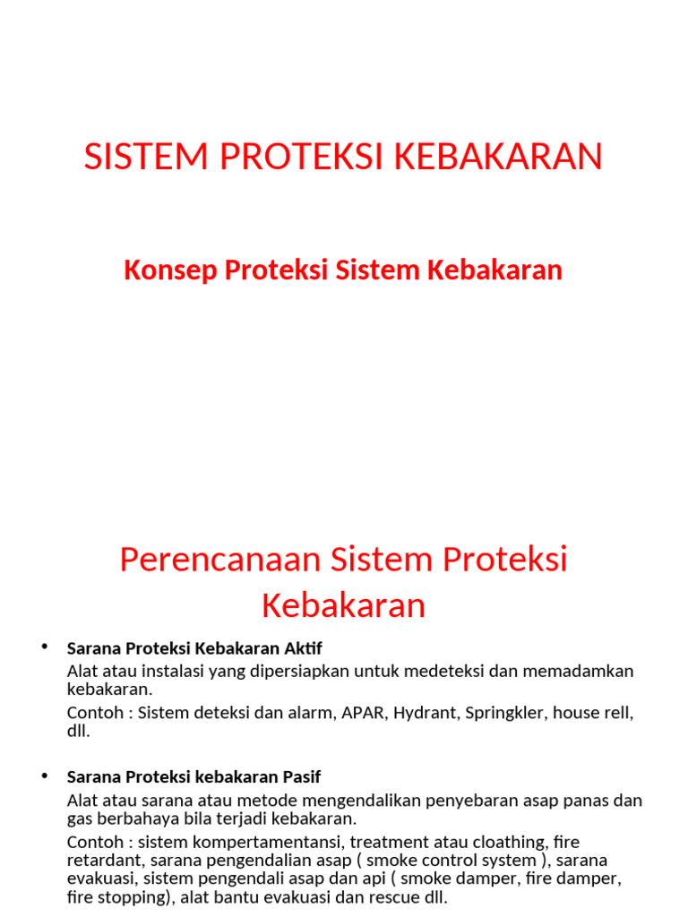 Sistem Proteksi Kebakaran | PDF