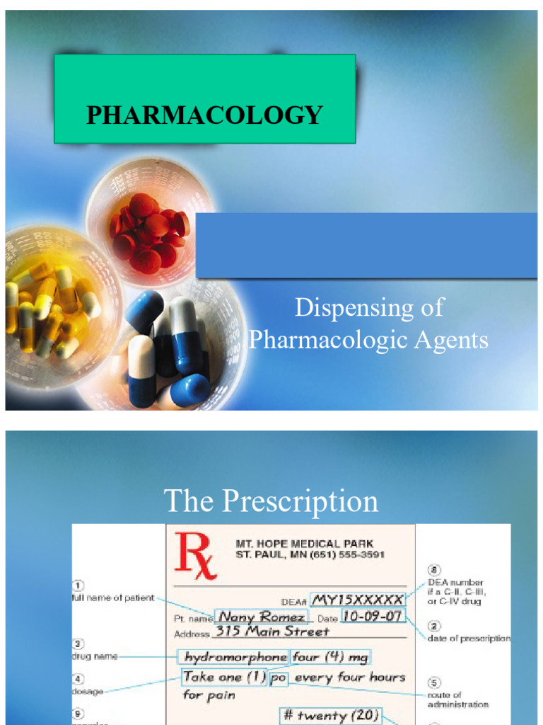 3 Pharma Dispensing of Pharmacologic Agents 34 | PDF | Topical ...