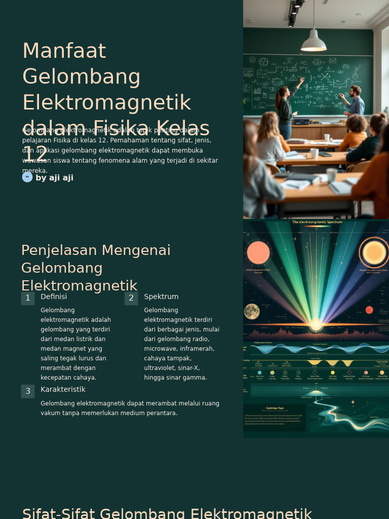 Manfaat Gelombang Elektromagnetik Dalam Fisika Kelas 12 | PDF