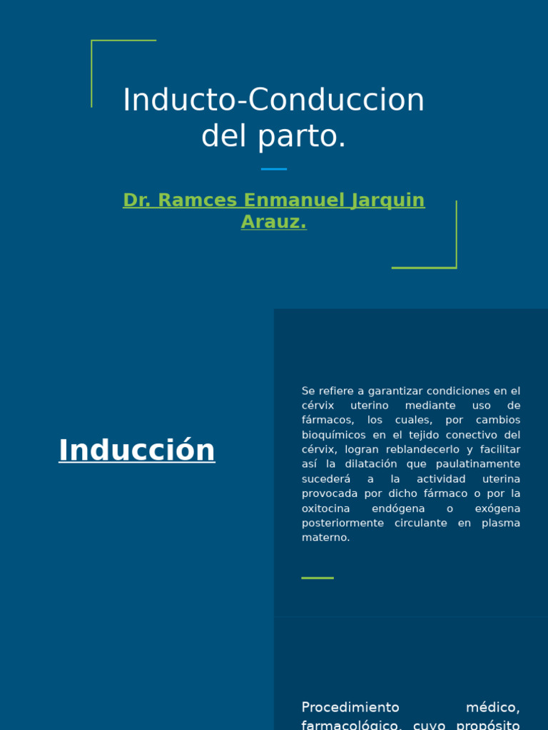 Inducto Conduccion | PDF | Parto | El embarazo