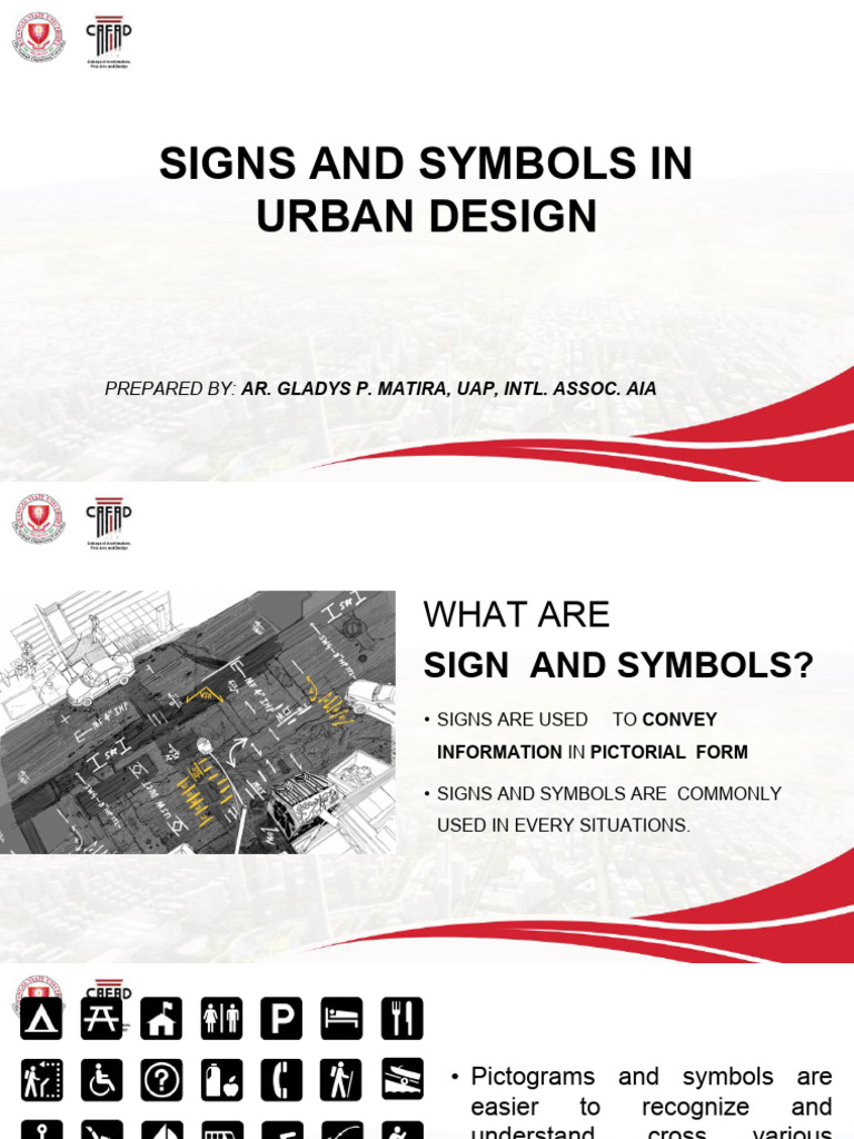Topic 5 Signs and Symbols in Urban Design | PDF | Transport ...