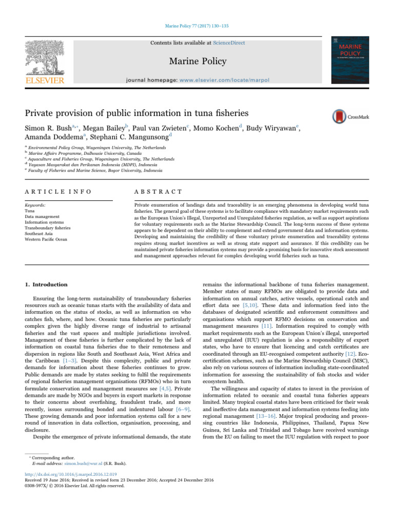 Tuna Fisheries Data Innovations | PDF | Fishing Industry