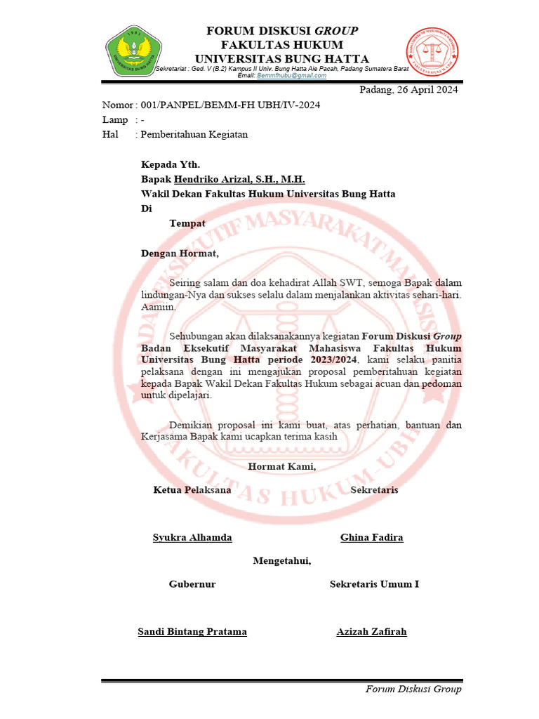 Propo FDG 2024 (Fix) - 1 | PDF | Politik | Seni