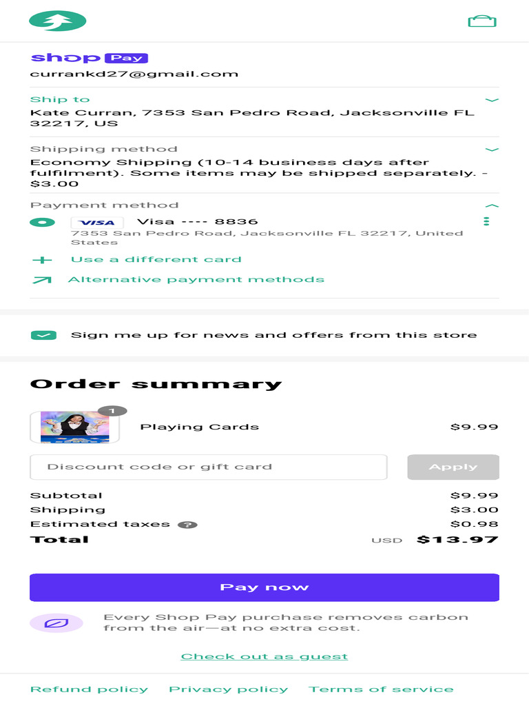 Checkout - Juniper Creates | PDF