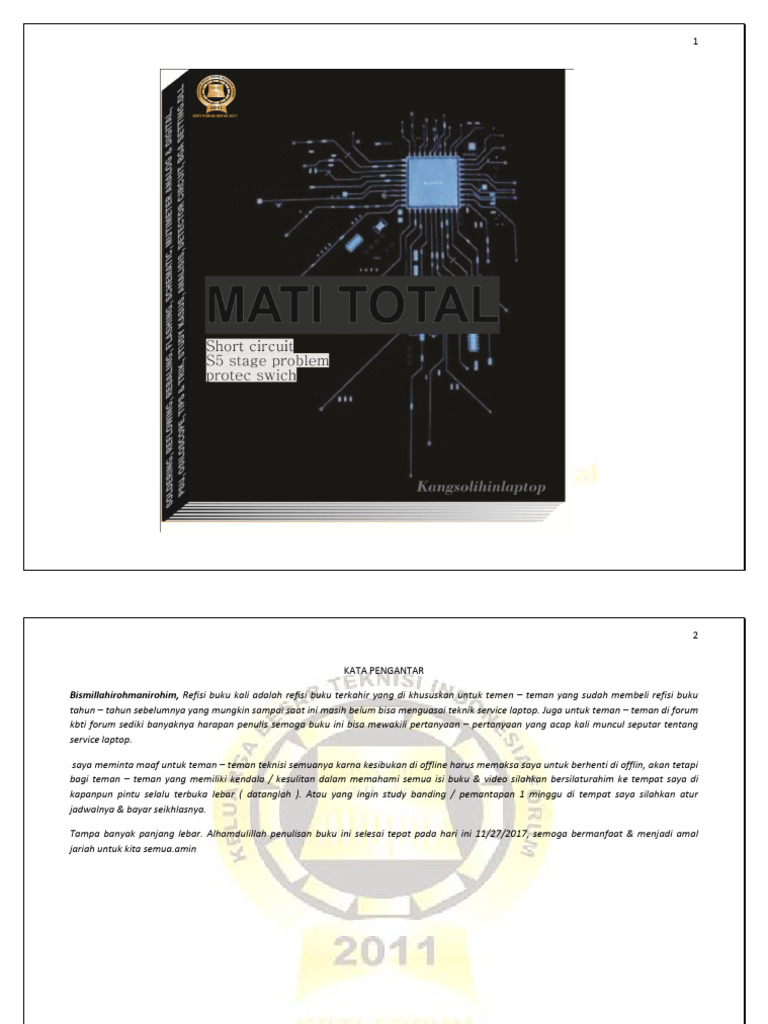 eBook Cara Servicelaptop Mati Total | PDF