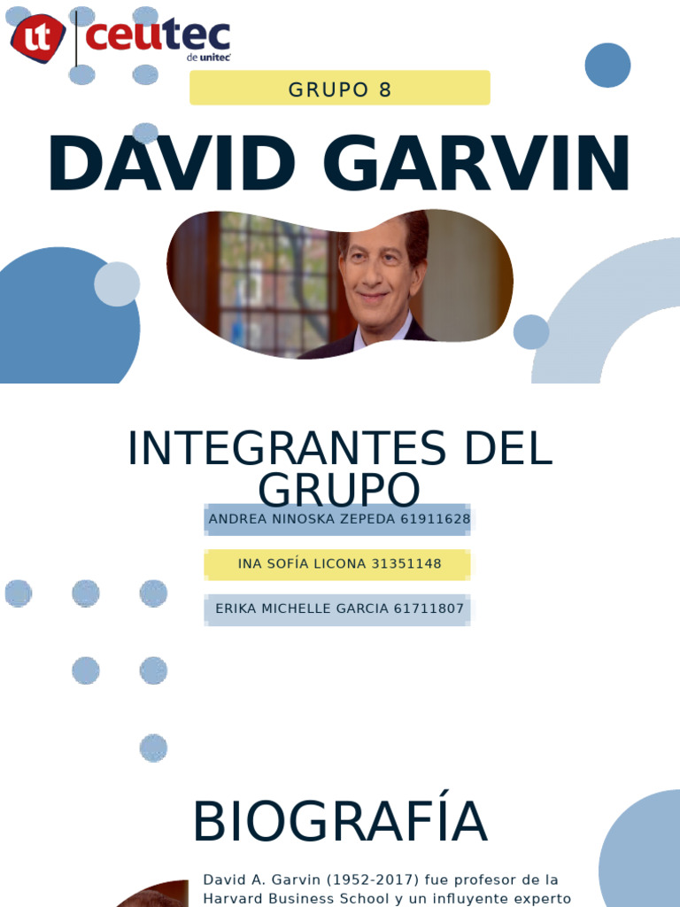 Grupo 8 David Garvin | PDF | Aprendizaje | Cognición