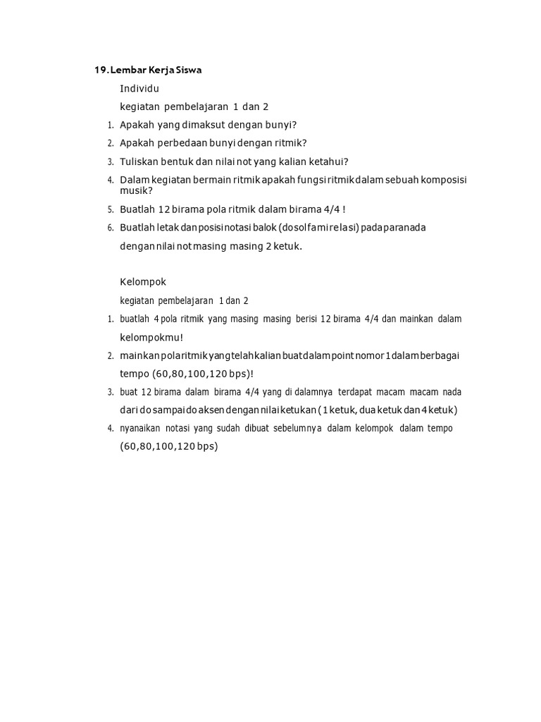 1. Lembar Kerja Siswa_Pertemuan 1 dan 2 | PDF