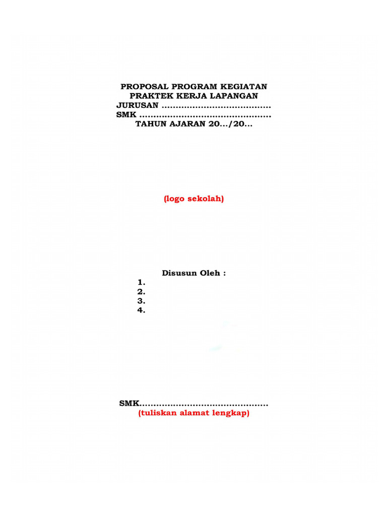 Proposal SMK Aku | PDF