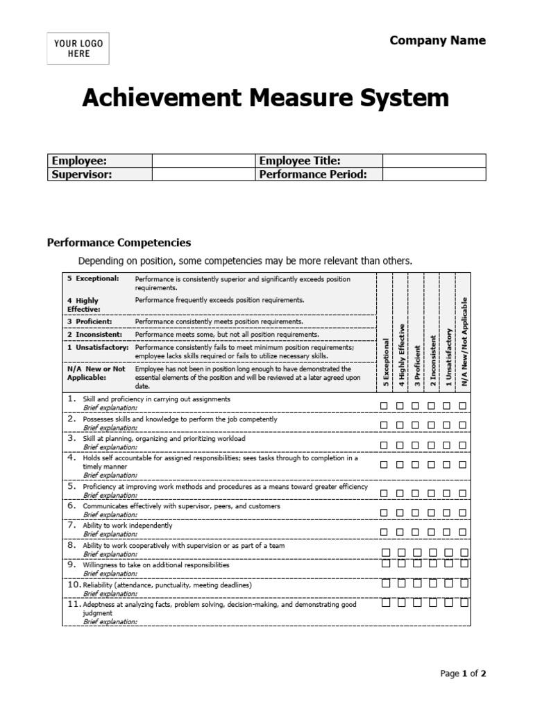 Achievement Measure System | PDF | Performance Appraisal | Cognition