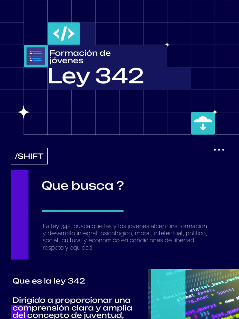 Ley 342: Formación Integral Juvenil | PDF