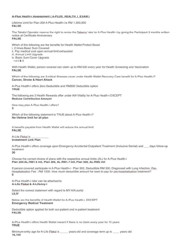 A-Plus Health-I | PDF