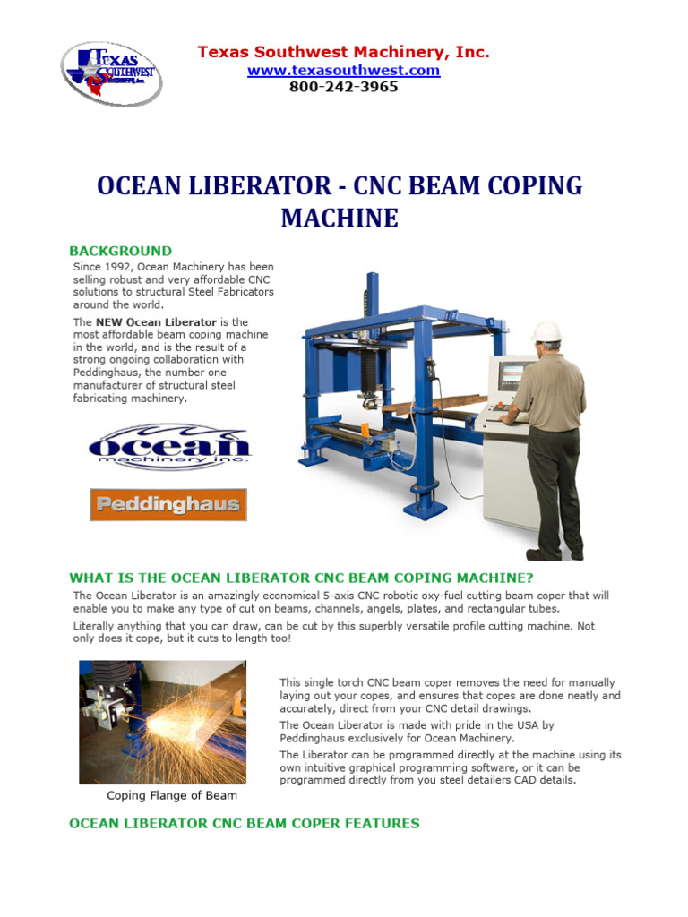 Liberator Coping | PDF | Numerical Control | Structural Steel