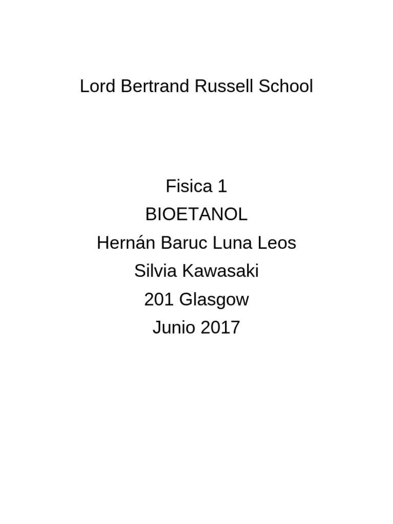 BIOETANOL | PDF