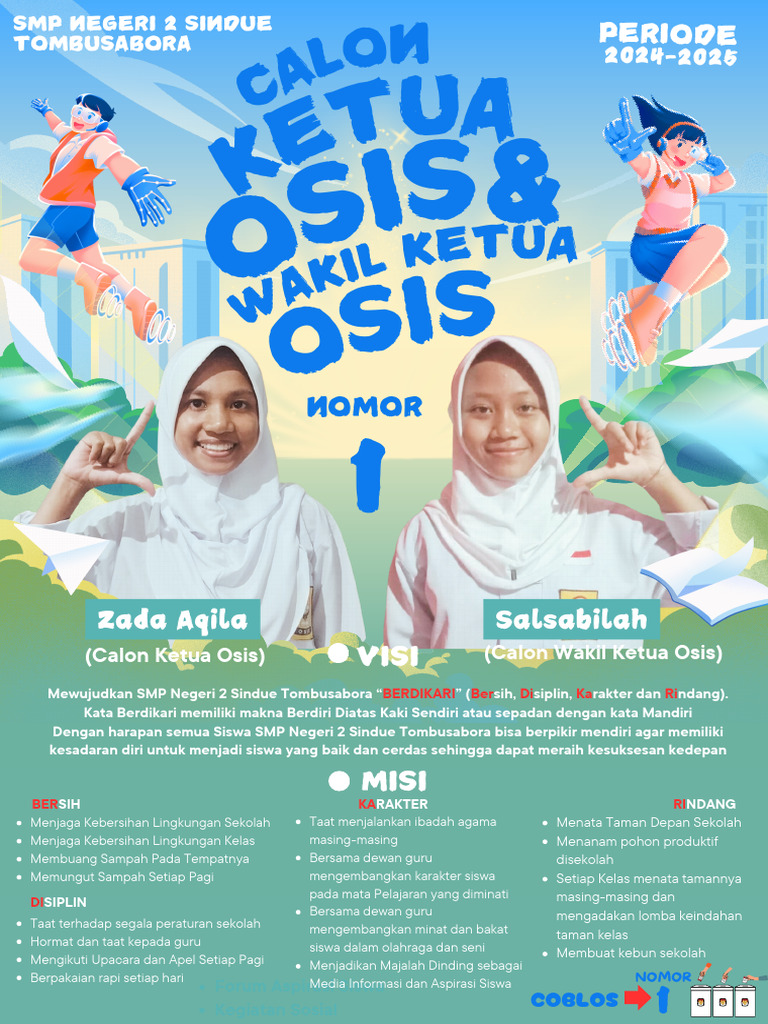 Poster Kampanye Ketua Osis | PDF