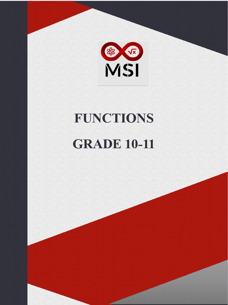 Grade 11 Functions 2024 | PDF | Asymptote | Function (Mathematics)