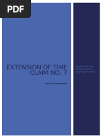 Extension of Time Claim (Detailed Analysis) | PDF | Building | Real Estate