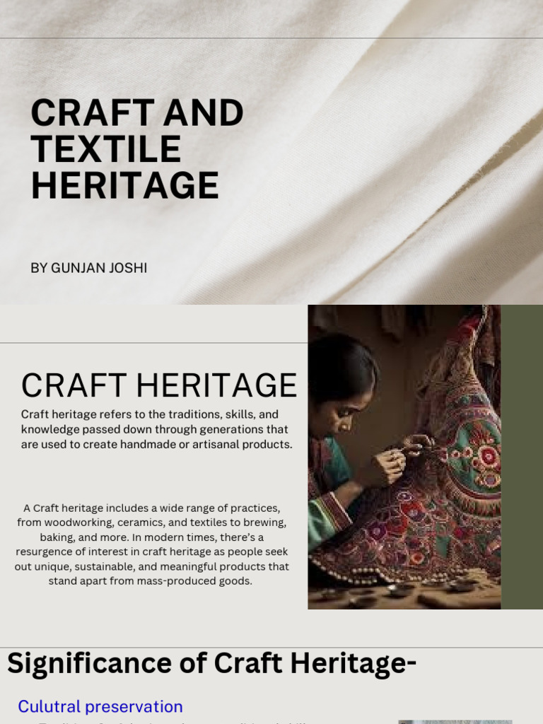 Textile Heritage and Craft Traditions | PDF | Textiles | Crafts