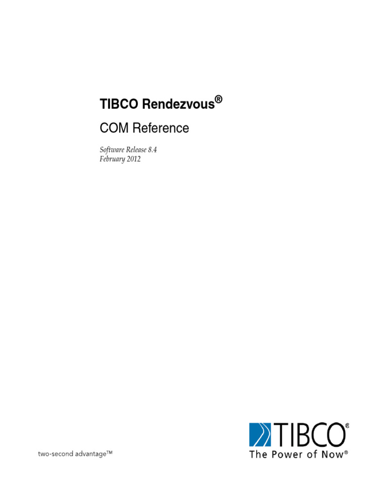 TIB RV Com Reference | PDF | Java (Programming Language) | Software Engineering