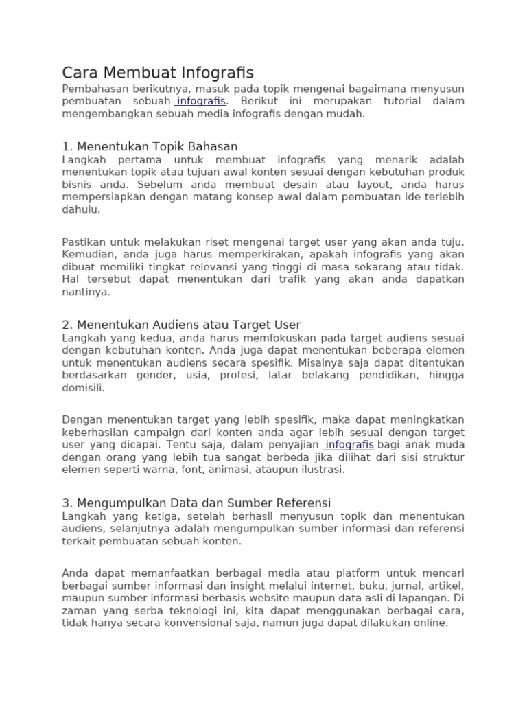 Cara Membuat Infografis | PDF