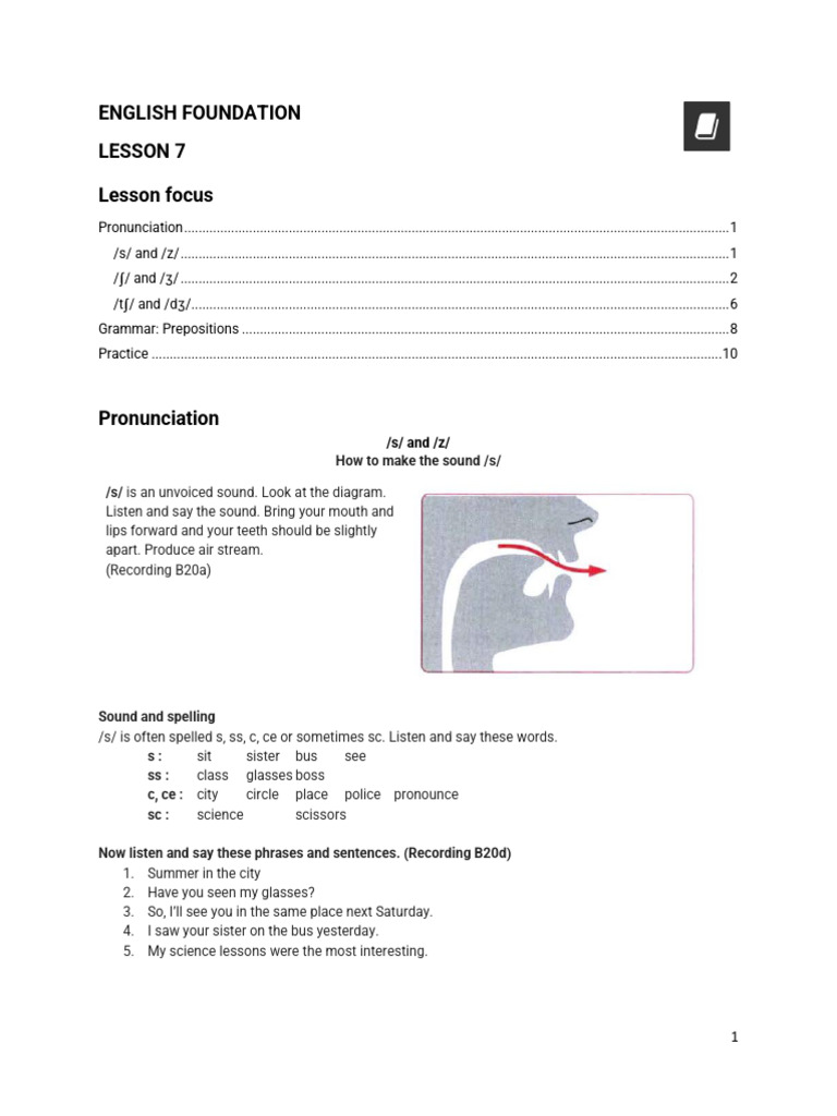 English Foundation - Speaking. Lesson 7.120 | PDF | English Language ...