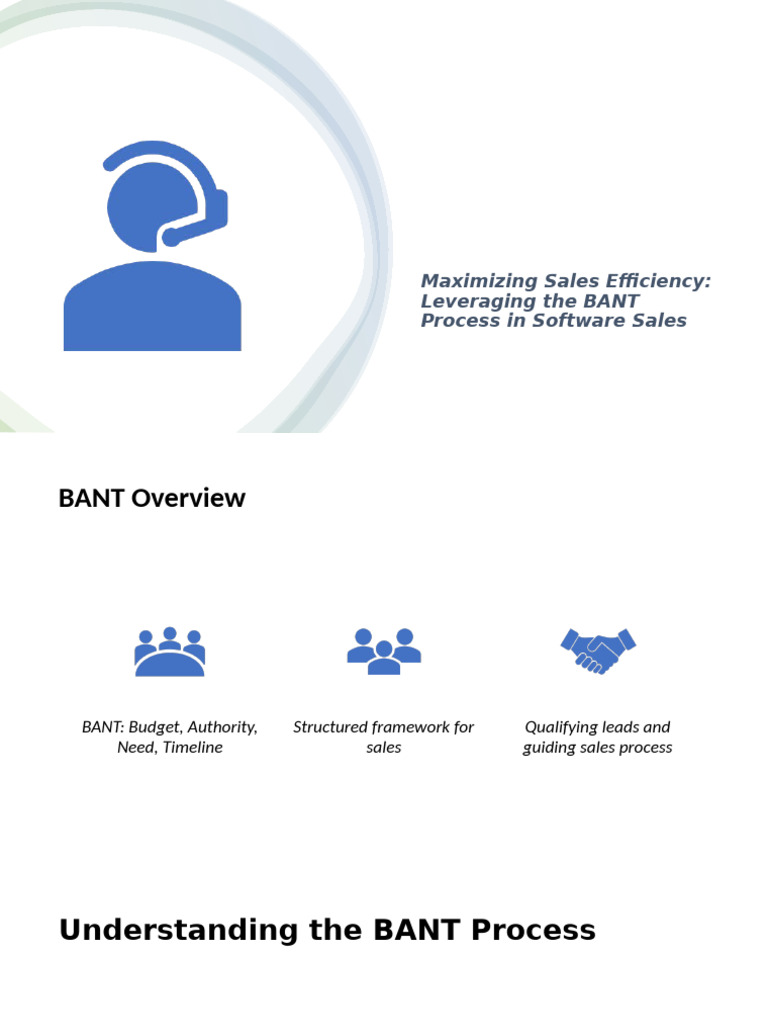 BANT in Software Sales | PDF | Customer Relationship Management | Business
