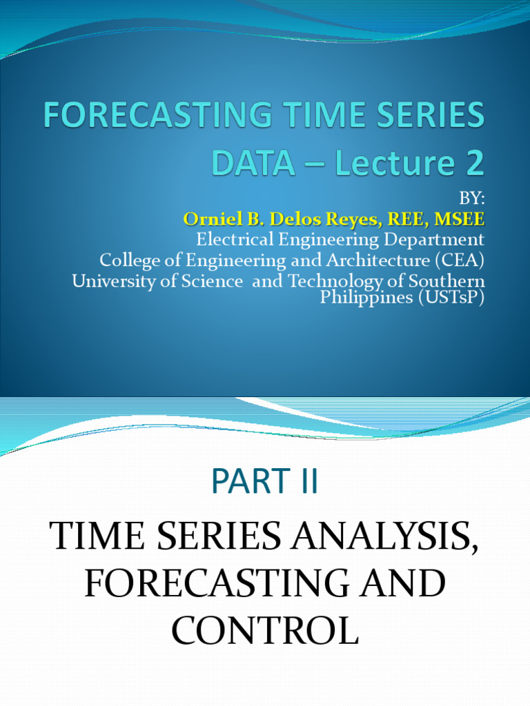 Forecasting Session 2.0 2024 | PDF | Forecasting | Moving Average