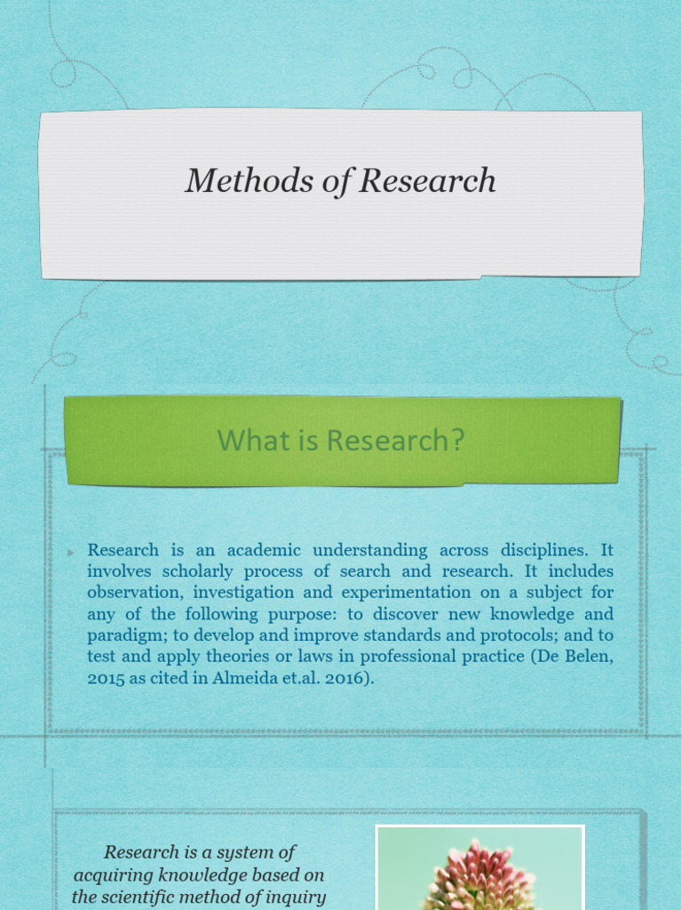 NATURE OF RESEARCH | PDF | Scientific Method | Knowledge