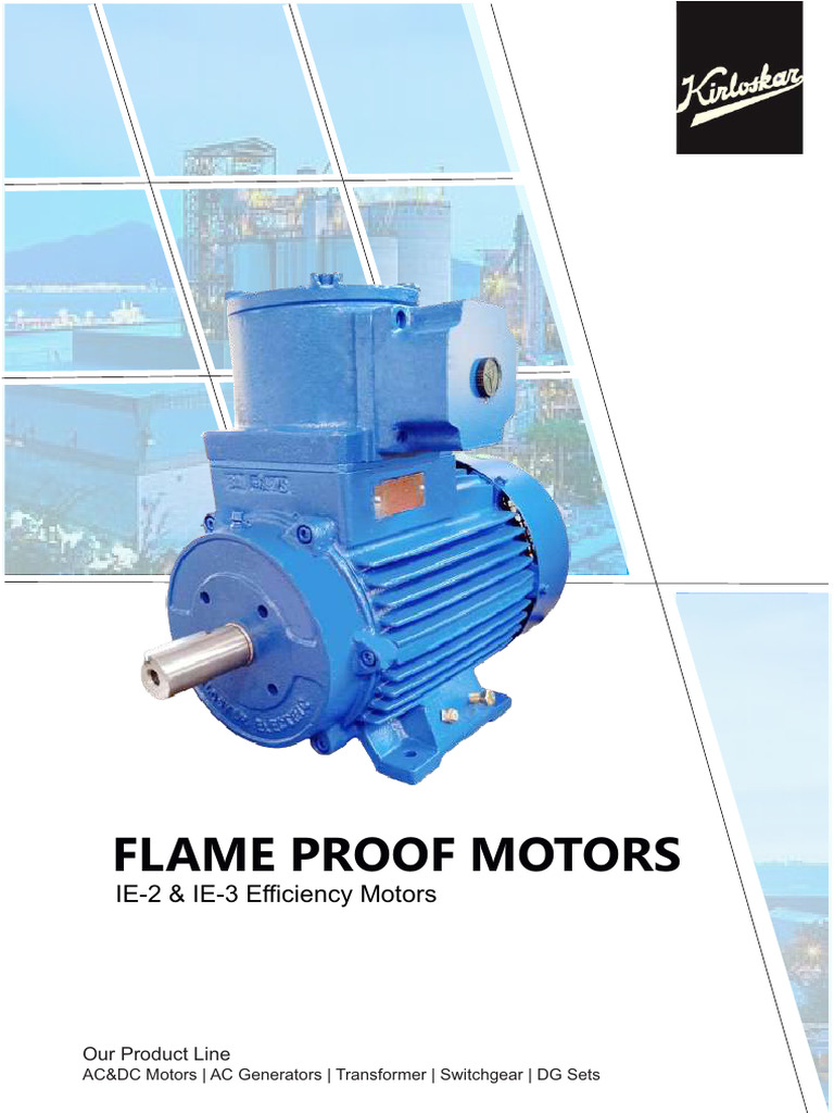 Flame Proof IE-2 & IE-3 Motors Overview | PDF | Alternating Current ...