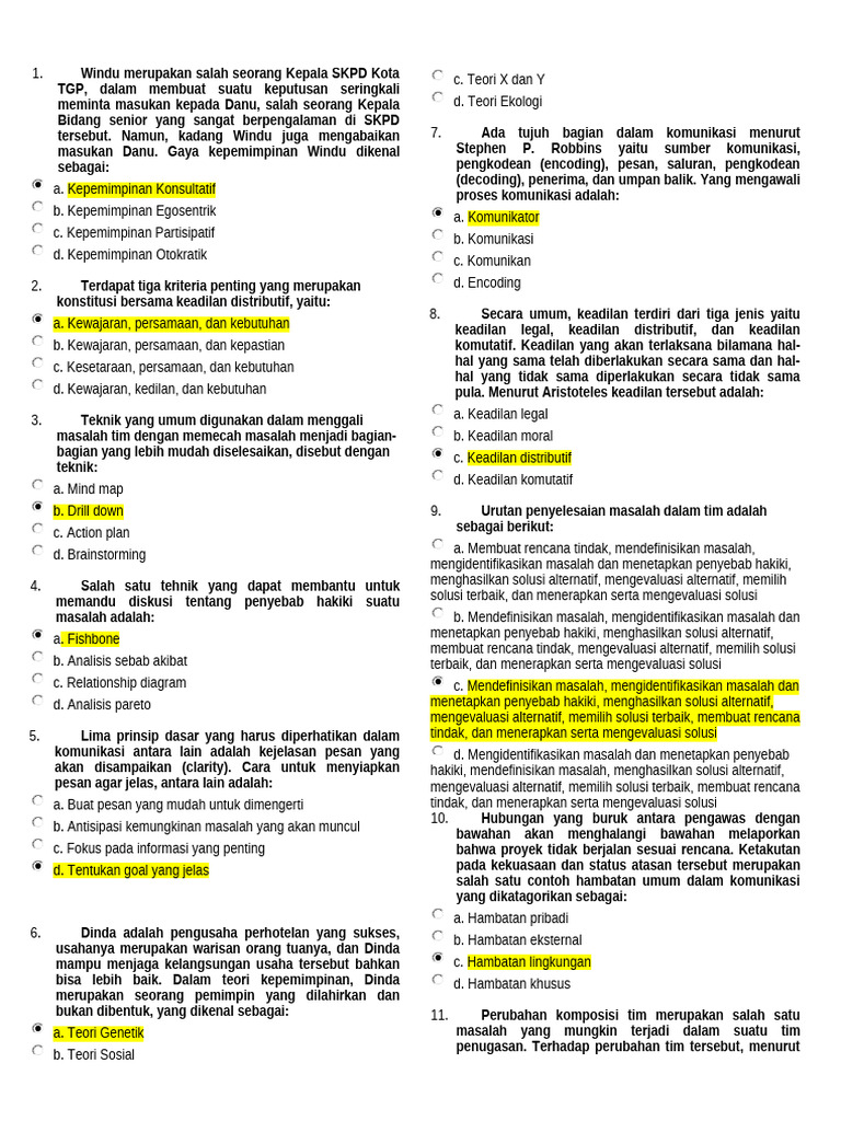 Kepemimpinan Jawab | PDF