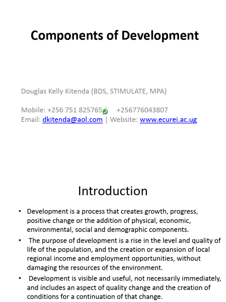 2-Components of Development | PDF | Sustainability | Sustainable ...