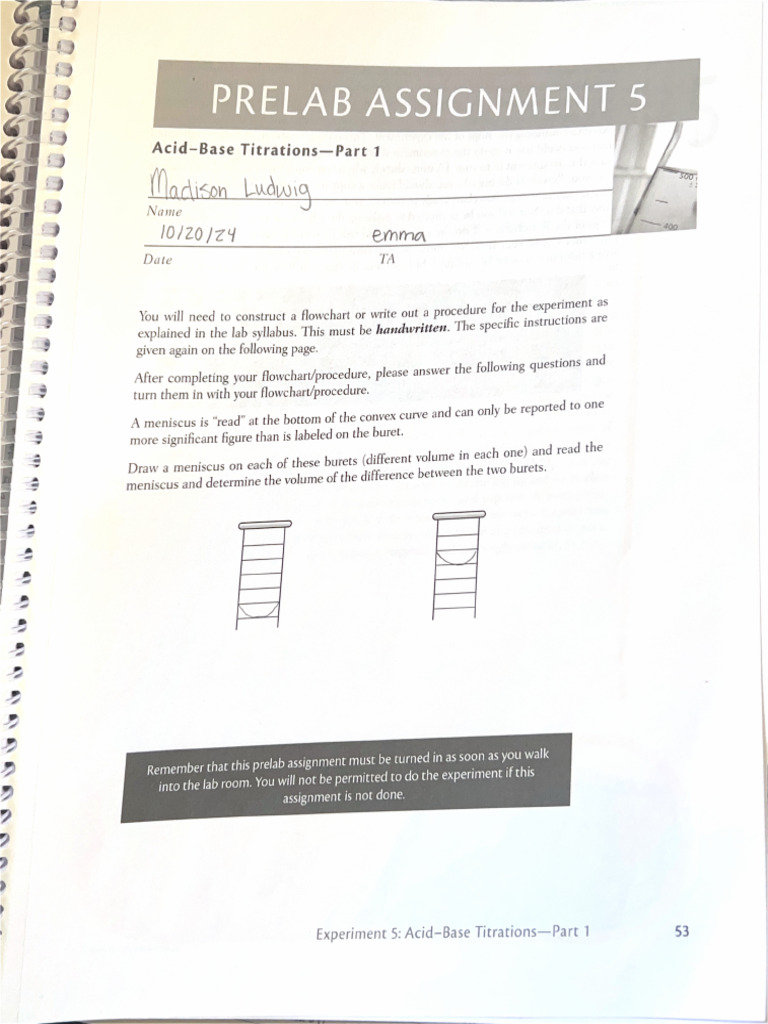 Prelab Assignment 5 | PDF
