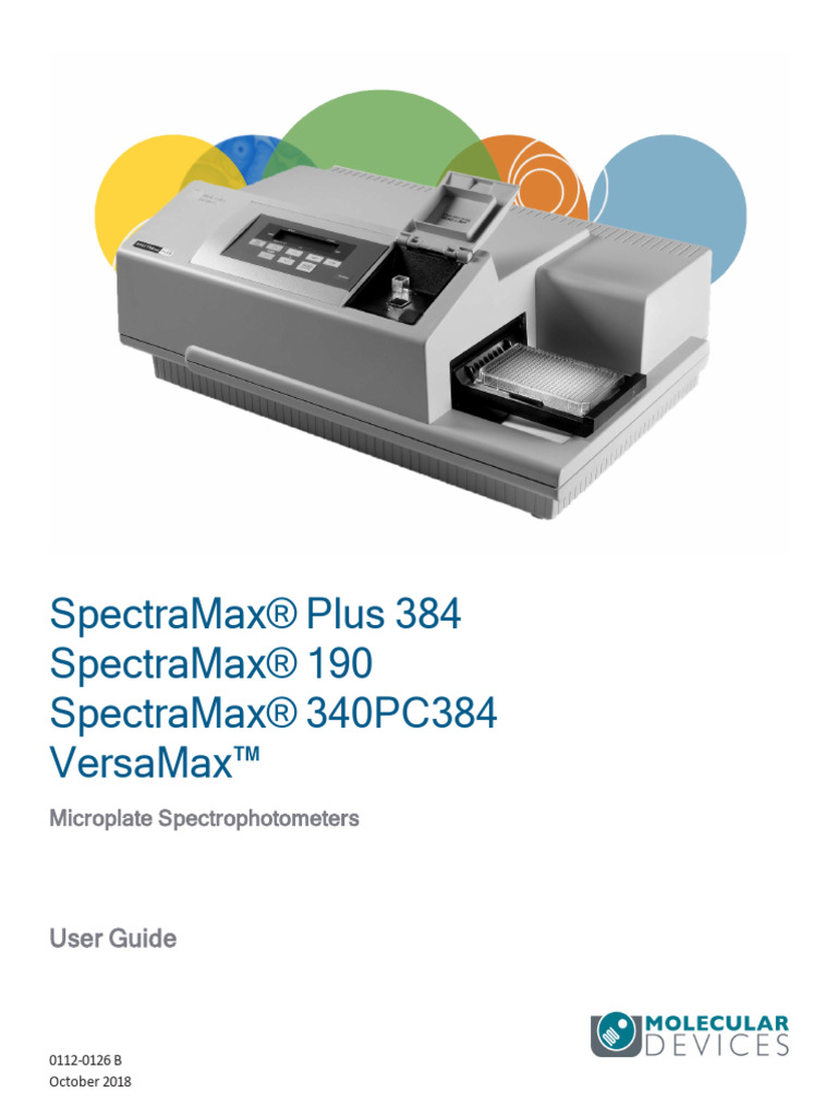 Versamax Spectramax340pc384 190 Plus384 | PDF | Absorbance