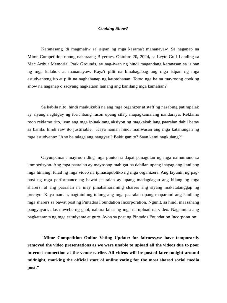 SANAYSAY | PDF