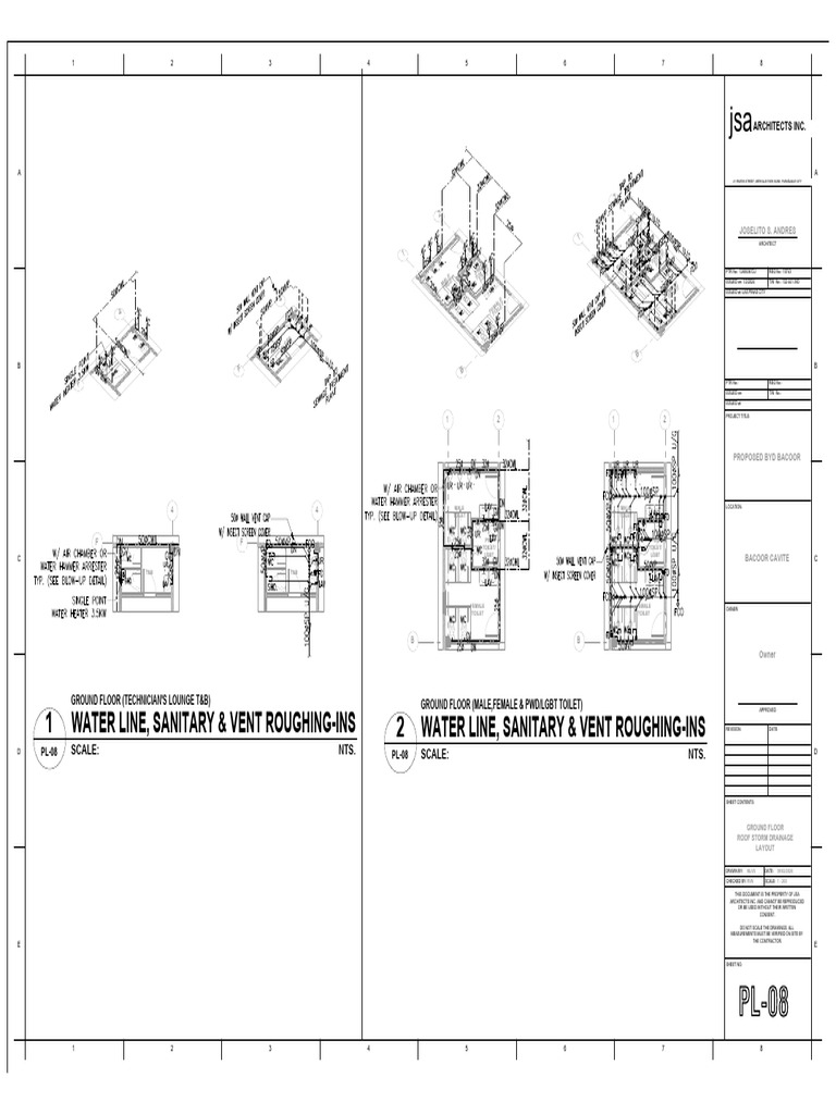 Pl-08-Byd Bacoor Project-Ground Floor T&B, Male, Female & Pwd-Waterline ...