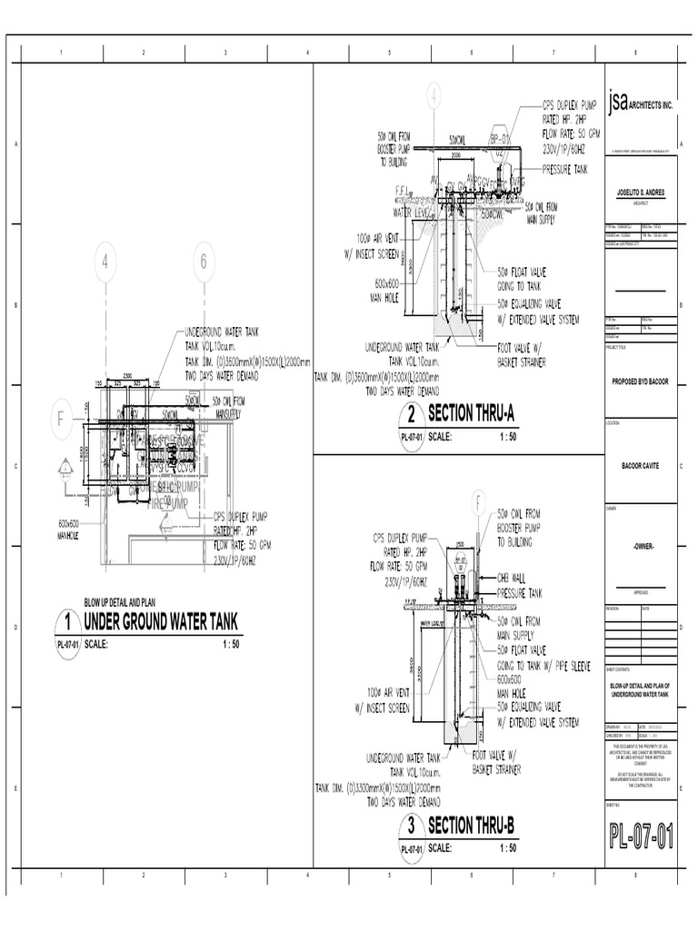 Pl-07-01-Byd Bacoor Project-Blow-Up Plan and Detailof Underground Water ...