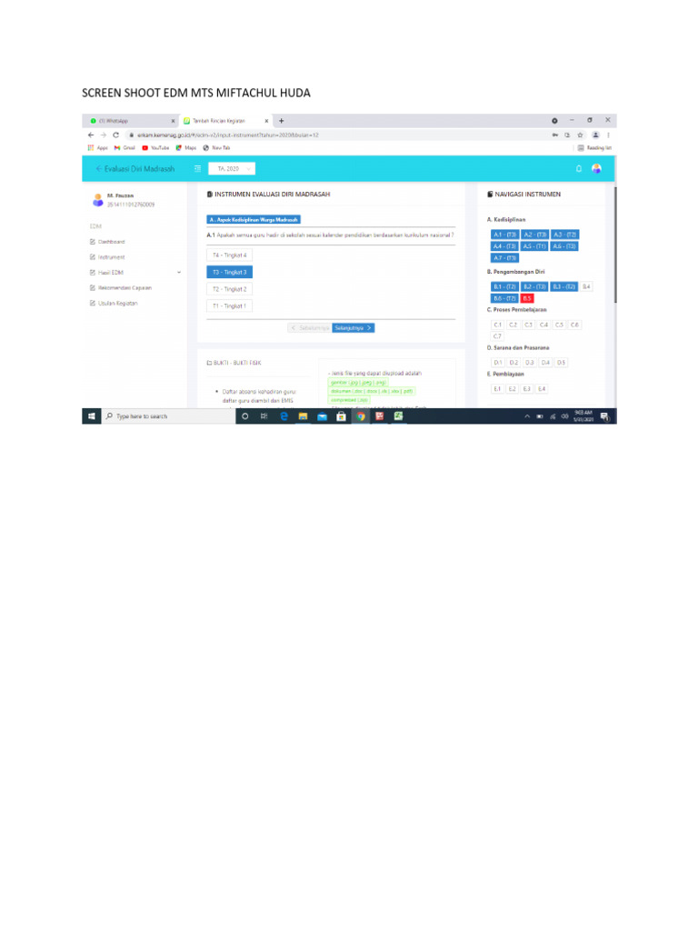 Ss Edm Mts Miftachul Huda | PDF