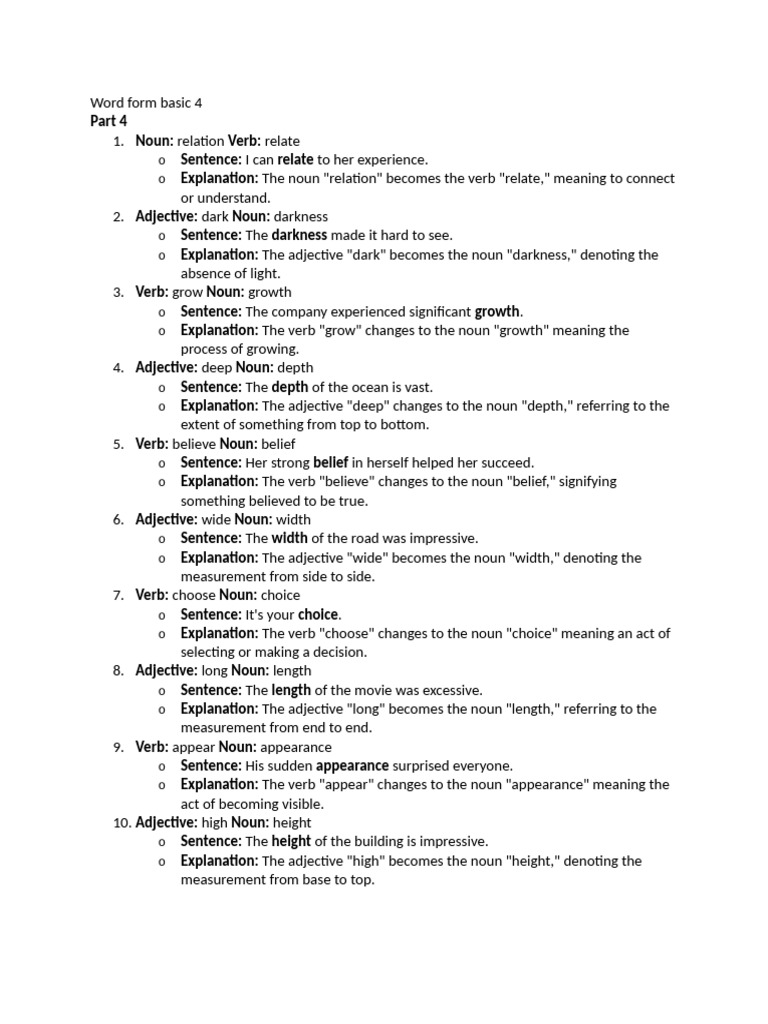 Word Form Basic 4 | PDF | Philosophy | Language Arts & Discipline