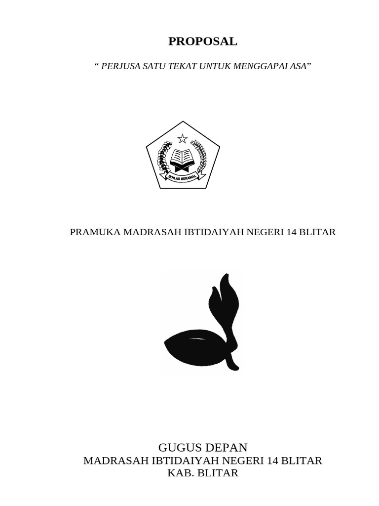 Proposal Perjusa Pramuka MIN 14 Blitar | PDF