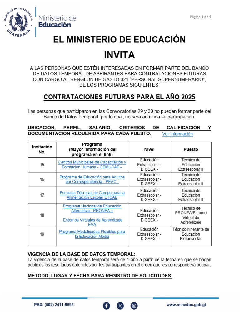 Invitacion Digeex | PDF