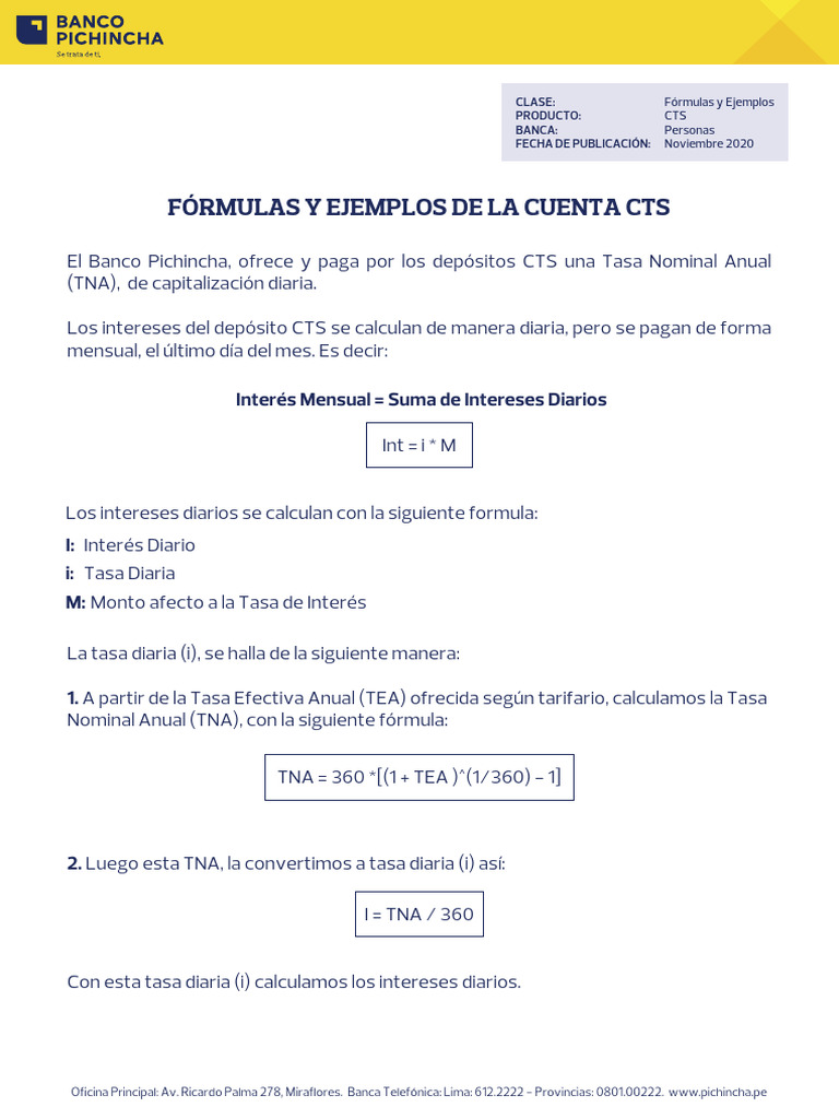 Formulas y Ejemplos Nueva Cts | PDF | Economias