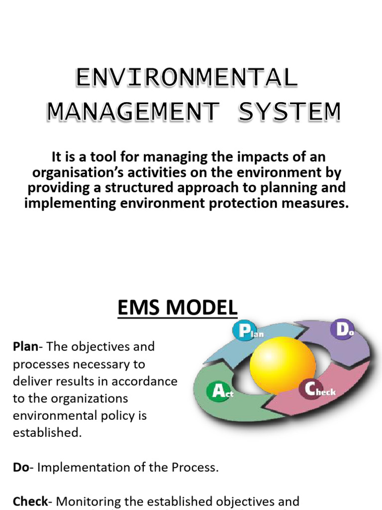 Understanding Environmental Management Systems | PDF | Environmental ...